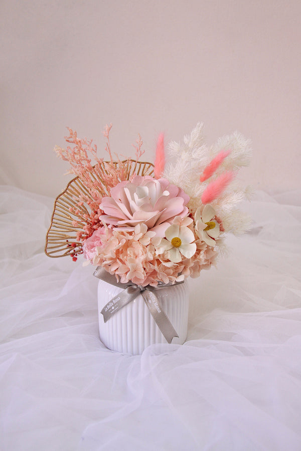 Heather Dried Flower Pot – La Bella Rosa Flowers